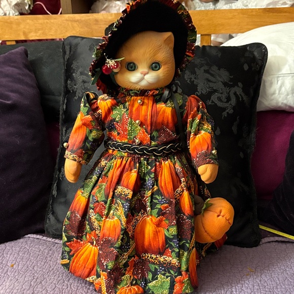 Betty Jane Carter | Toys | Ms Ginger Snap Pumpkin Cat Doll With Orange ...